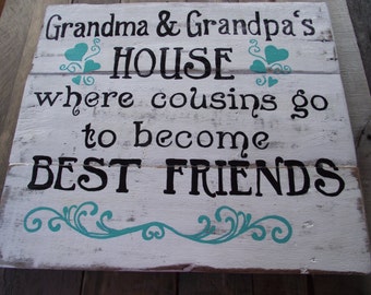 Cousin sign | Etsy