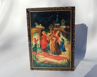 Russian lacquer box | Etsy