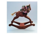Wooden rocking horse | Etsy