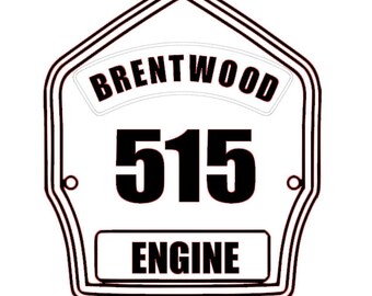 Fire engine decals | Etsy