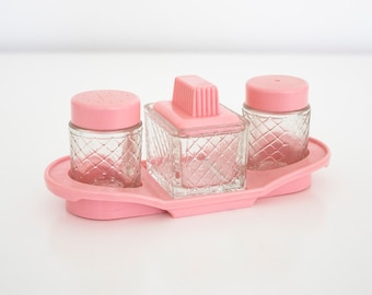 Glass condiment set | Etsy