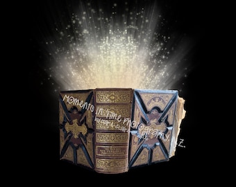 Magic book overlay | Etsy