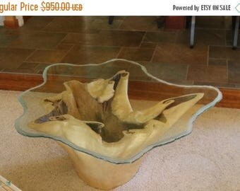 Stump coffee table | Etsy