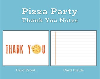 Pizza thank you note | Etsy