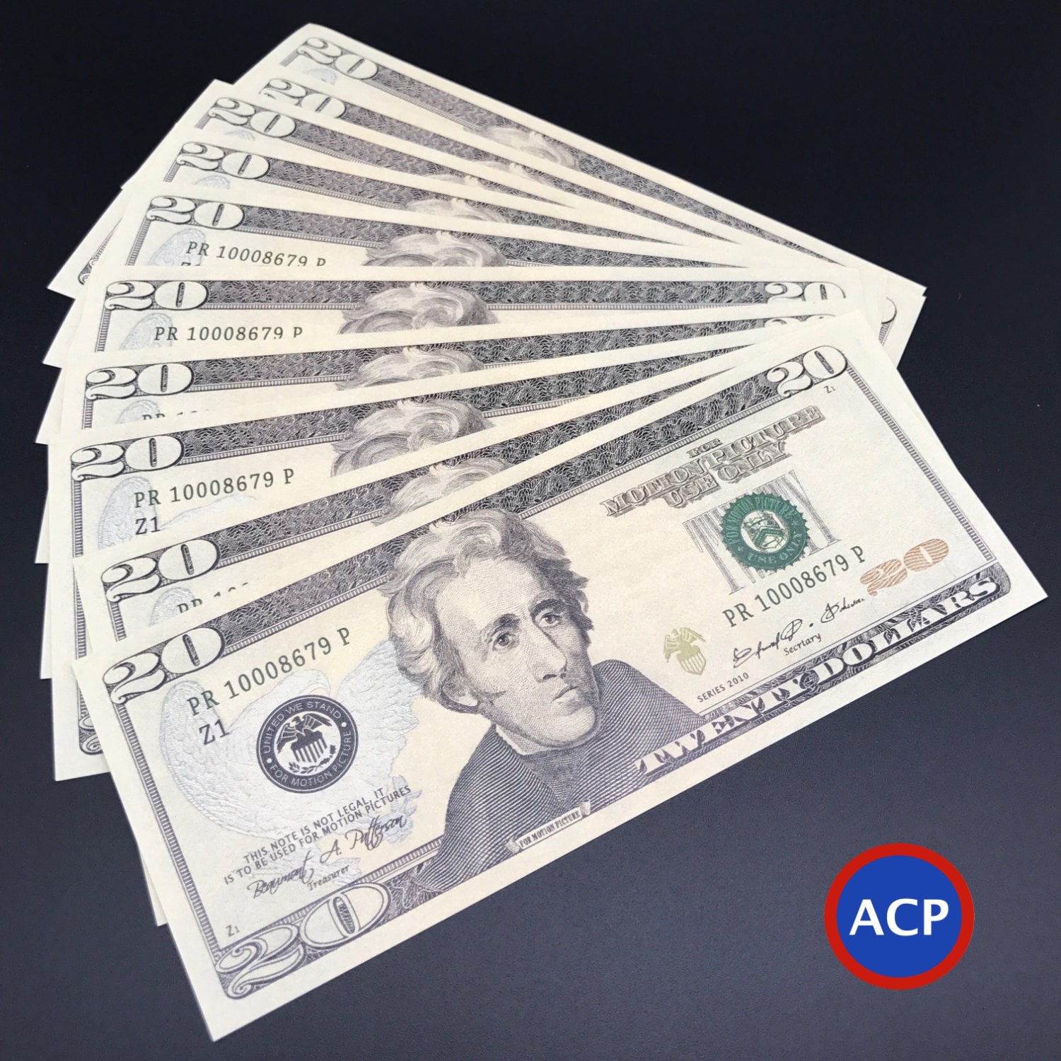 10x 20 Dollar Bills 200 Dollars Best Novelty Movie Prop 10x 20 Dollar Bills 200 Dollars Best Novelty Movie Prop