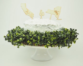 State cake topper | Etsy