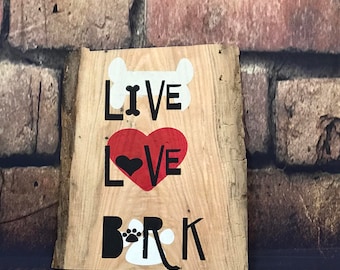 Live love bark | Etsy