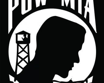 Pow mia decal | Etsy