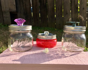 Mason jar knobs | Etsy