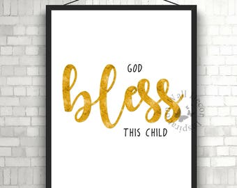 God bless this child | Etsy