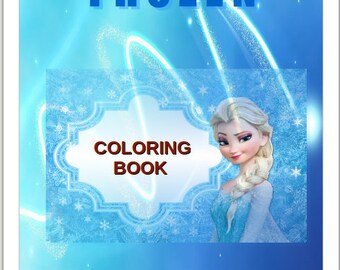 Frozen coloring | Etsy