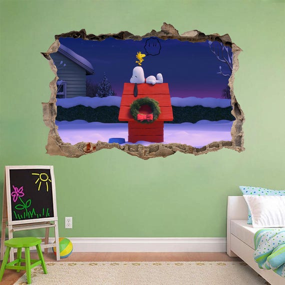 Snoopy Vinyl Wall Decals - Colorful, Different and Animated : Funk This ...