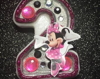 Minnie mouse candle | Etsy