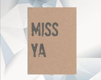 Funny I Miss You Card Missing You Card I Really Miss You.