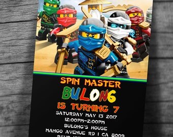 Ninjago invite | Etsy
