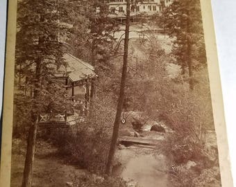 CH Rockey Old Bearded Man Resting on Bench Manitou