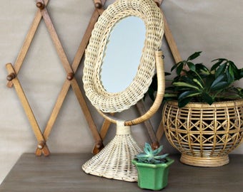 Wicker vanity | Etsy