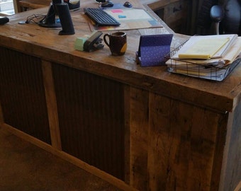 Barnwood desk | Etsy