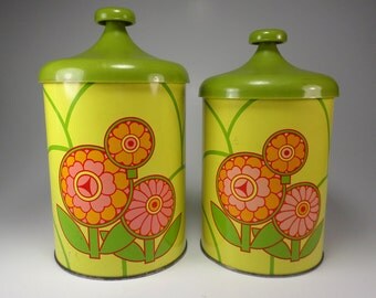 70s canisters | Etsy