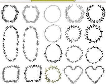 Laurel border | Etsy