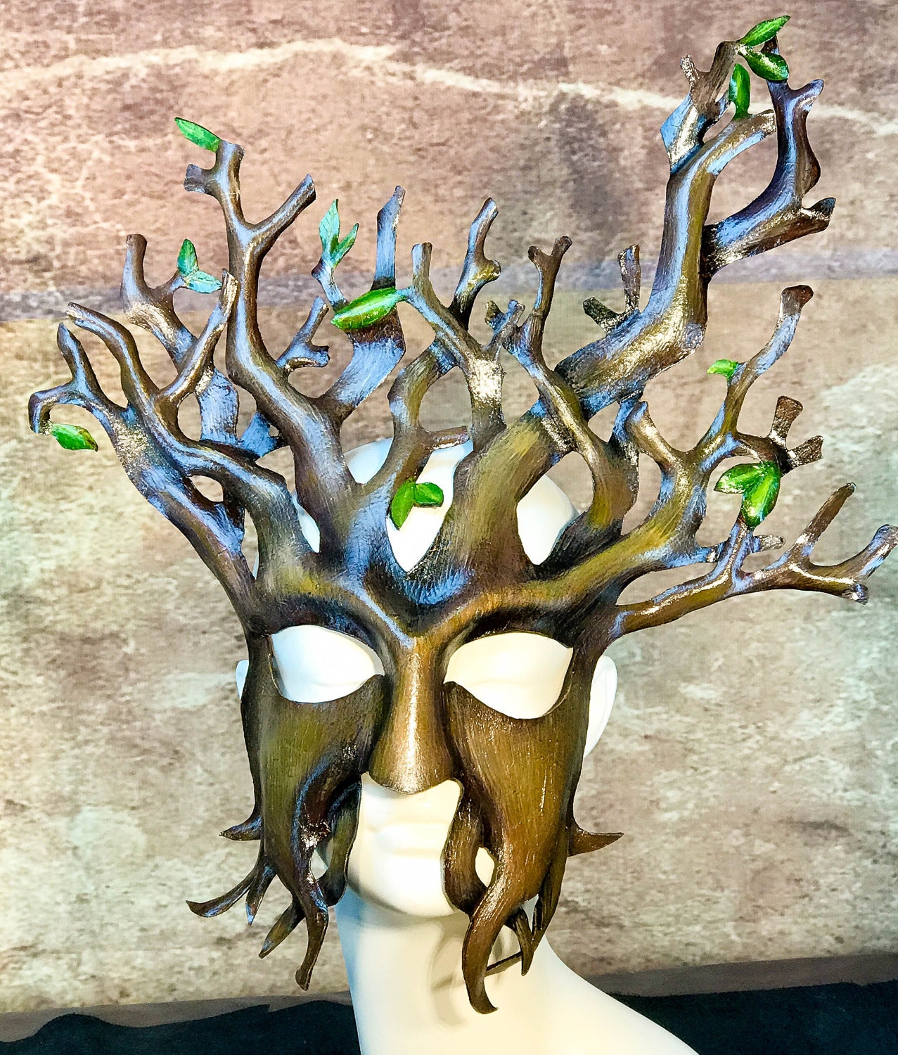 Tree Leather Mask