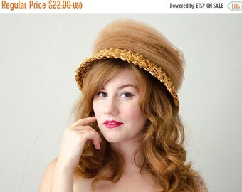 1960s vintage hat / crystal fox fur hat / by PoppycockVintage