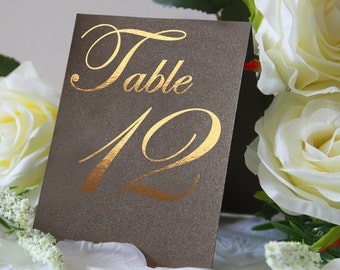 Tented table numbers | Etsy