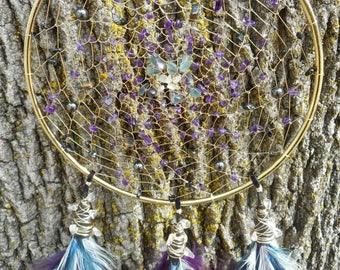 Crystal dreamcatcher | Etsy
