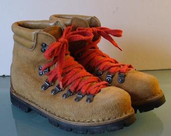 vintage 1980's Scarpa Asolo TV hiking boots. All leather