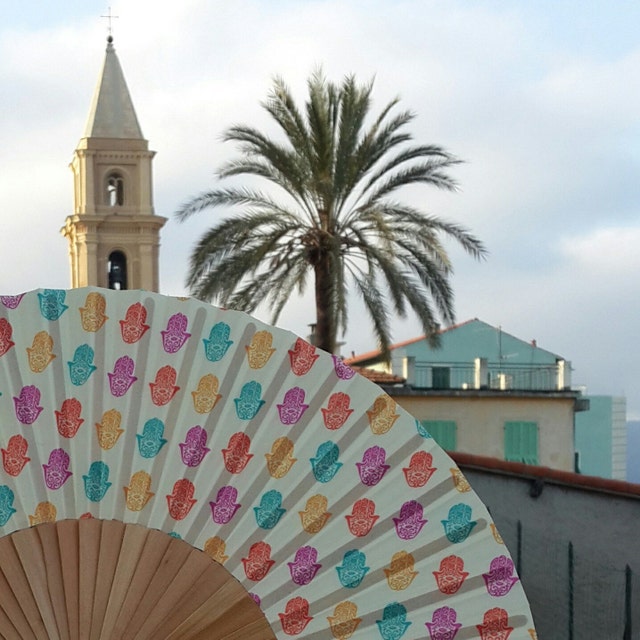 Designer hand fans by FANCYHandFans on Etsy