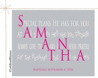 Baby dedication poem | Etsy