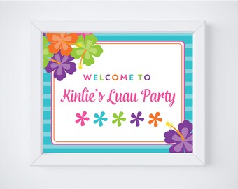 Luau signs | Etsy