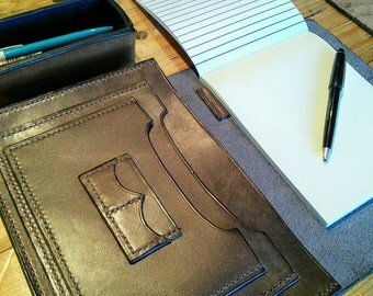 Leather writing case | Etsy