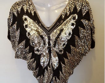 Butterfly crop top | Etsy