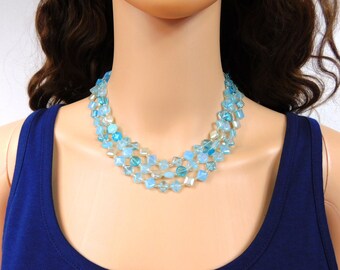 3 strand necklace | Etsy