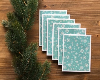 Blue christmas cards | Etsy