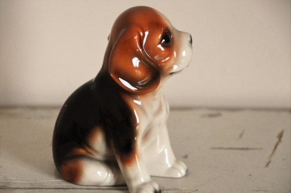 Vintage Royal Keramiek Beagle Retro Ceramic Dog Figurine