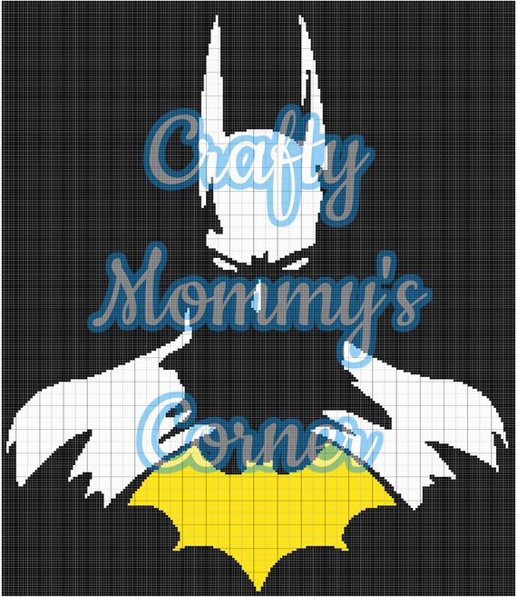 Batman Graphghan Pattern Super Hero Crochet Afghan Pattern