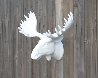 White moose head | Etsy
