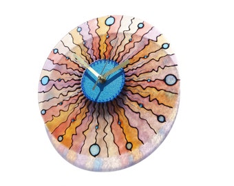 Sun wall clock | Etsy