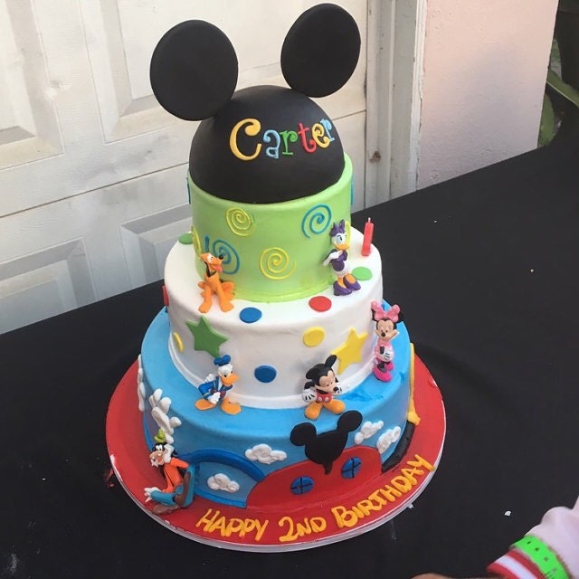 Fondant Mickey Mouse Inspired Cake Topper