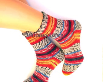 Knitted Mittens Socks Gloves Yoga Socks by MittensSocksShop