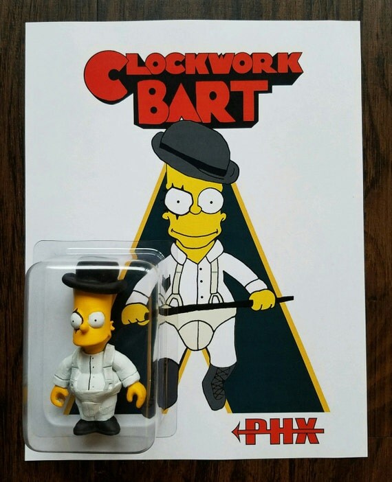 CLOCKWORK ORANGE BART Bootleg Toy Simpsons