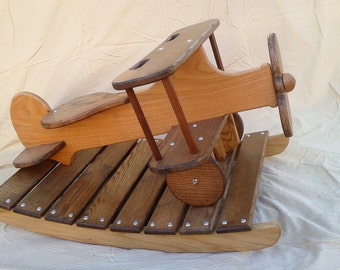 Wood toy airplane | Etsy
