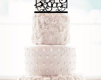 Infinity cake topper | Etsy