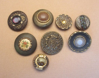 Metal rim buttons | Etsy