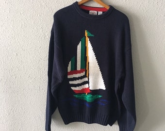 Sailboat sweater | Etsy
