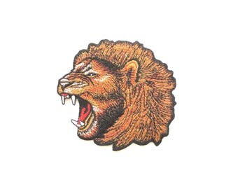 Embroidered lion | Etsy