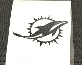 Miami dolphins decal | Etsy