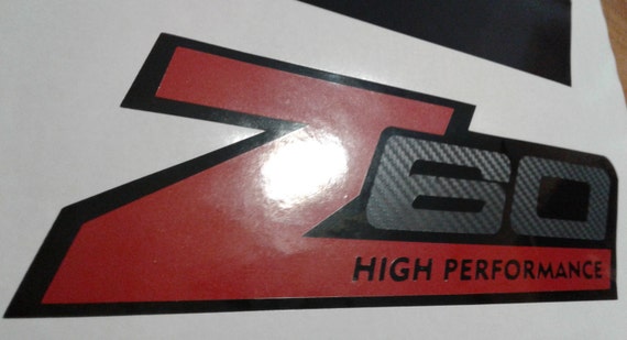 Z60 high performance decals sticker fiber carbono set